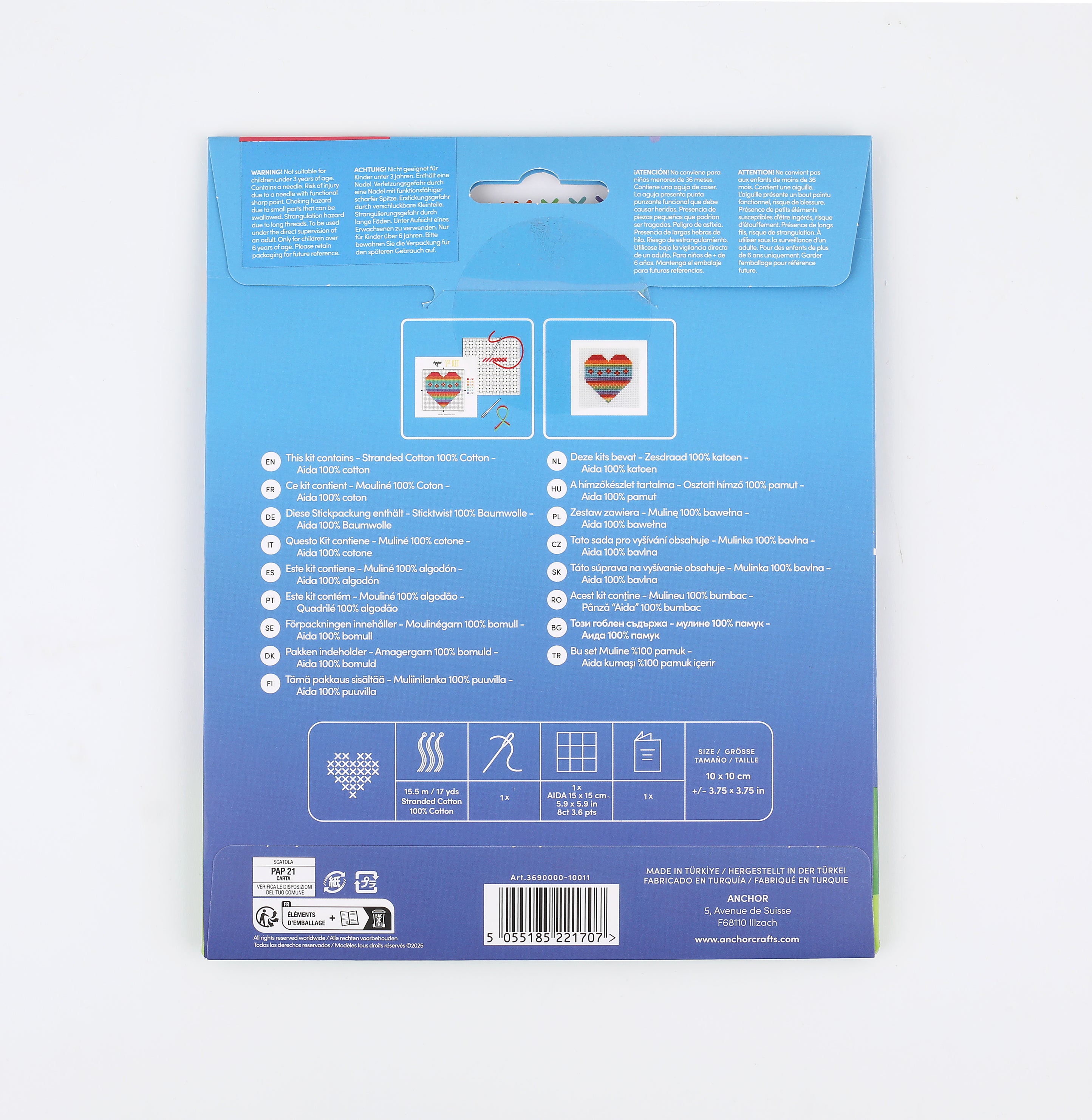 1st Kit, Cross Stitch, Heart – Anchorcrafts.com